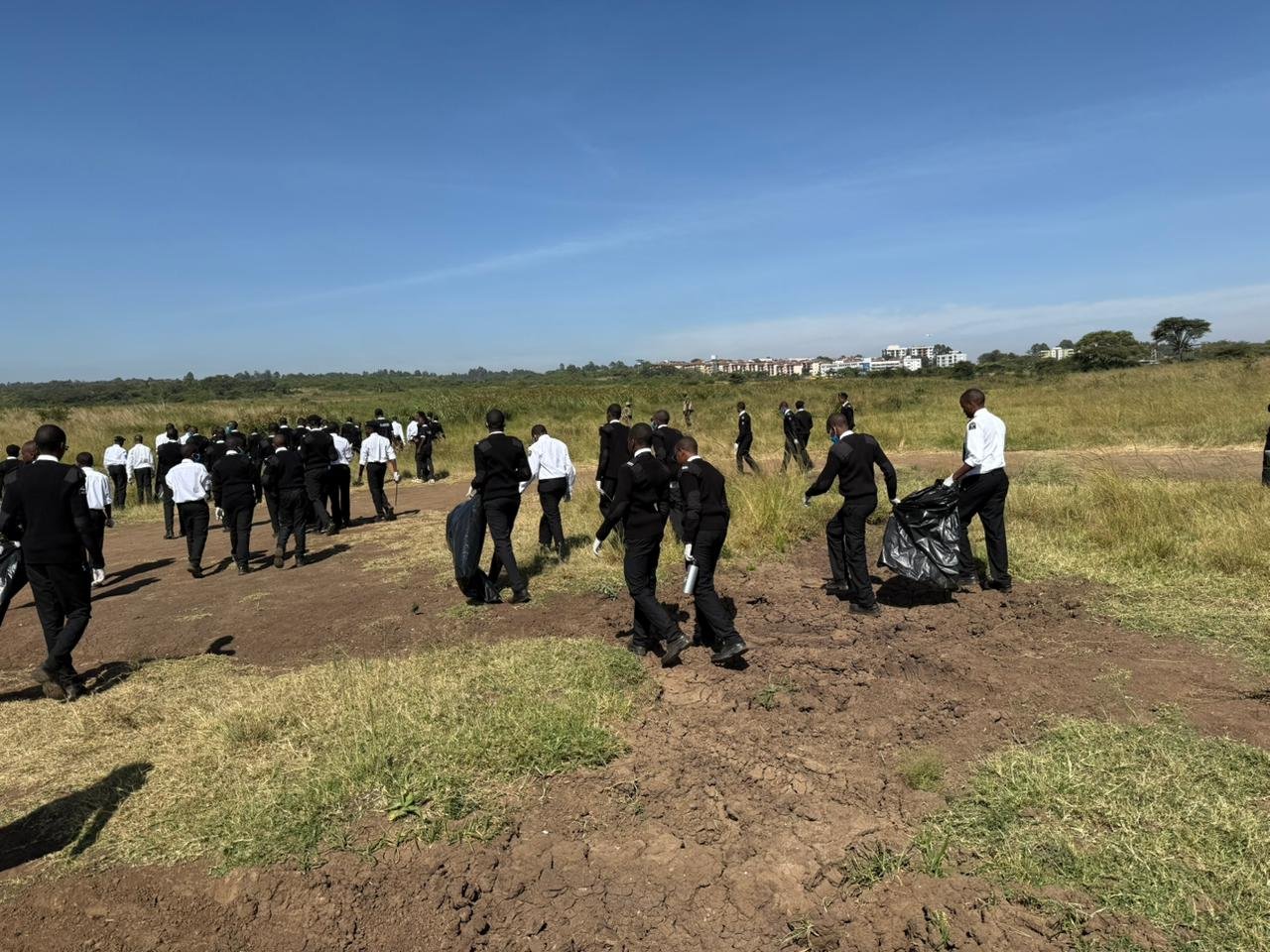 Starehe Students Cleaning Public space - Starehe Boys' Centre & School